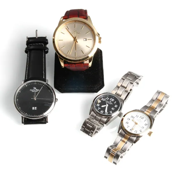 4 Carly Rex men's watches. Collection samples. (4) | Barnebys