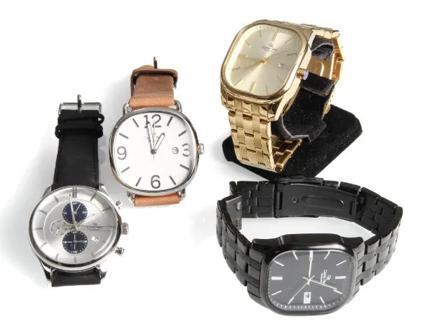 4 Carly Rex men's watches. Collection samples. (4) | Barnebys