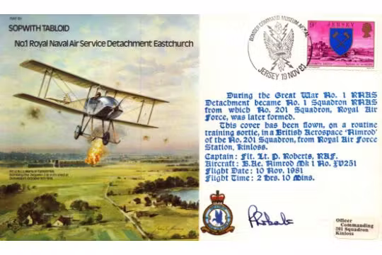 Captain Roberts Raf signed Bomber Command Museum 1981 FDC. | Barnebys
