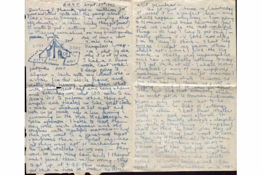 William Chappell WW2 ALS to Sir Frederick Ashton. Ballet dancer. | Barnebys