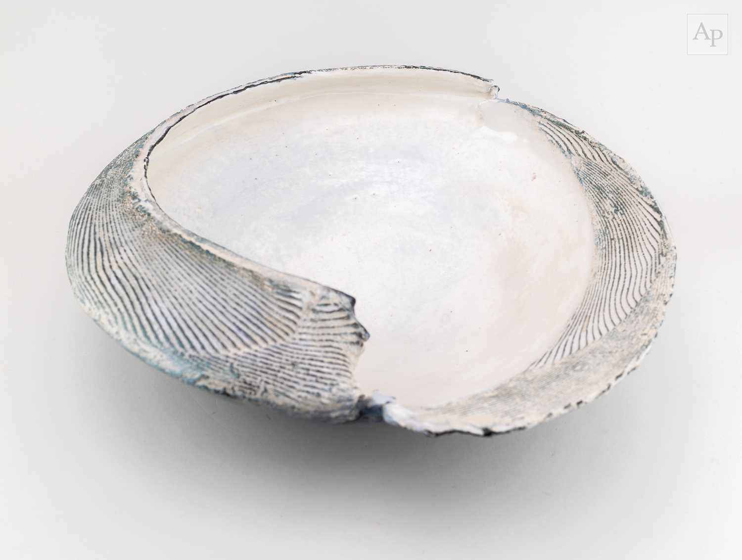 ADELA POWELL (1945-2022); a very large stoneware shell form | Barnebys