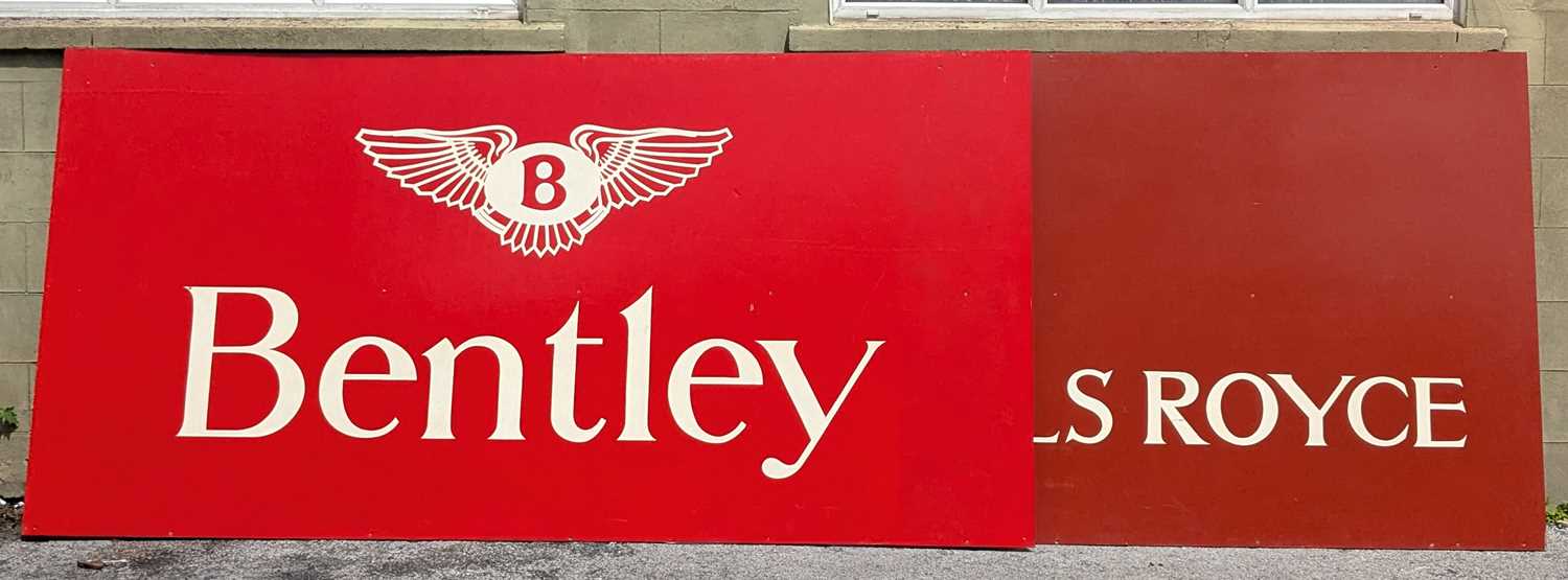 A huge pair of Bentley/Rolls Royce signs originally... | Barnebys