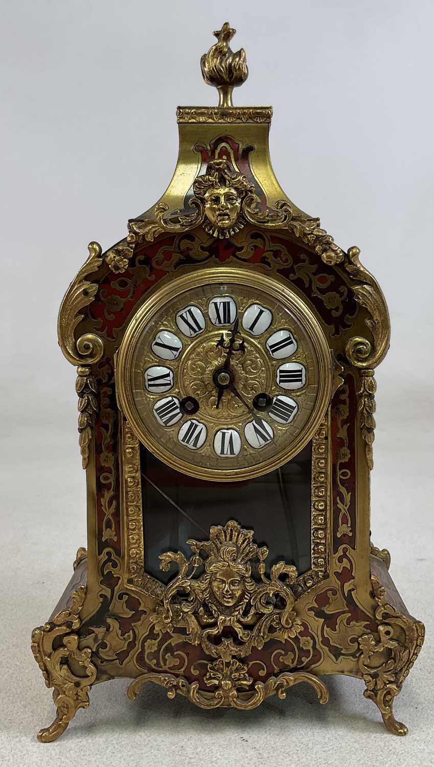 A large late 19th century French Boulle work bracket clock | Barnebys