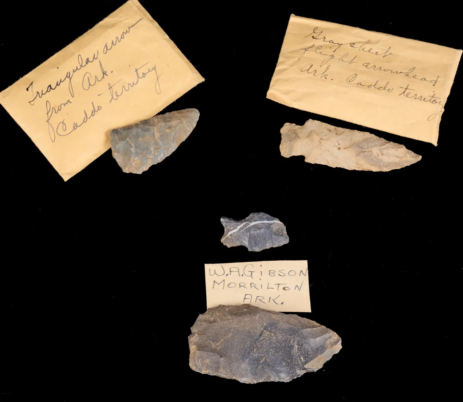 NATIVE AMERICAN ARROWHEADS, CADDO TERRITORY AK | Barnebys