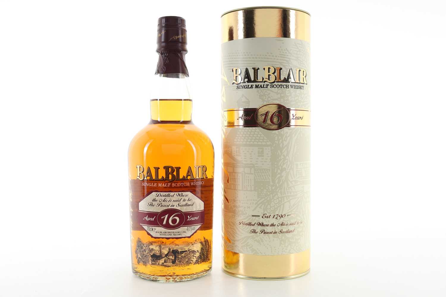BALBLAIR 16 YEAR OLD HIGHLAND SINGLE MALT | Barnebys