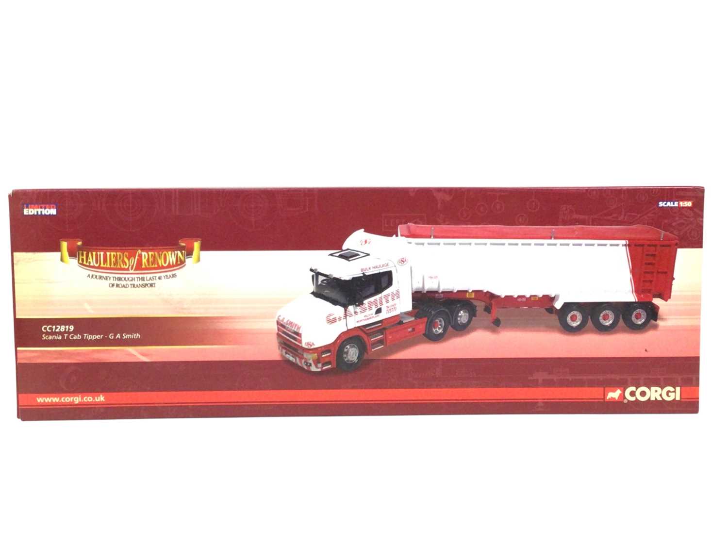 CORGI CC12819 SCANIA T CAB TIPPER G A SMITH LIVERY | Barnebys