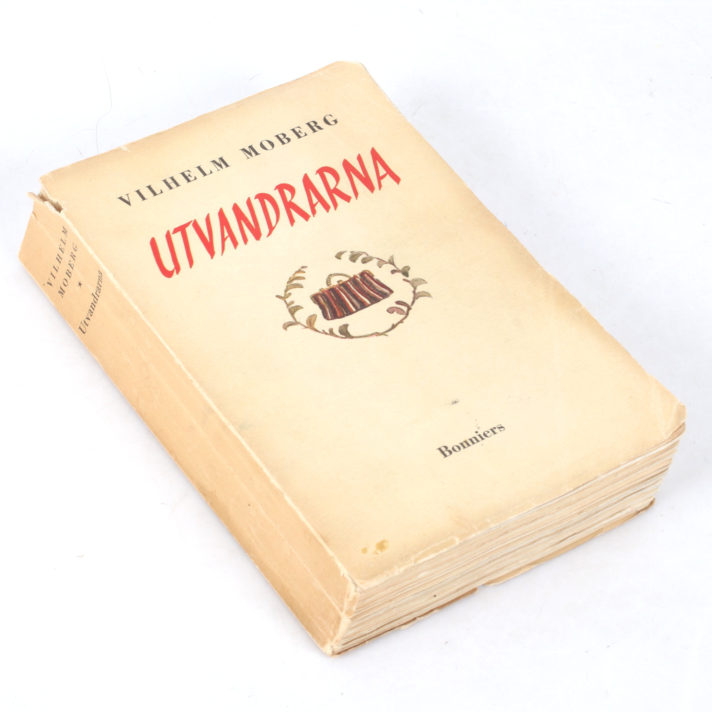 VILHELM MOBERG. Utvandrarna, egenhändigt signerad 1.a utgåva, Bonniers | Barnebys