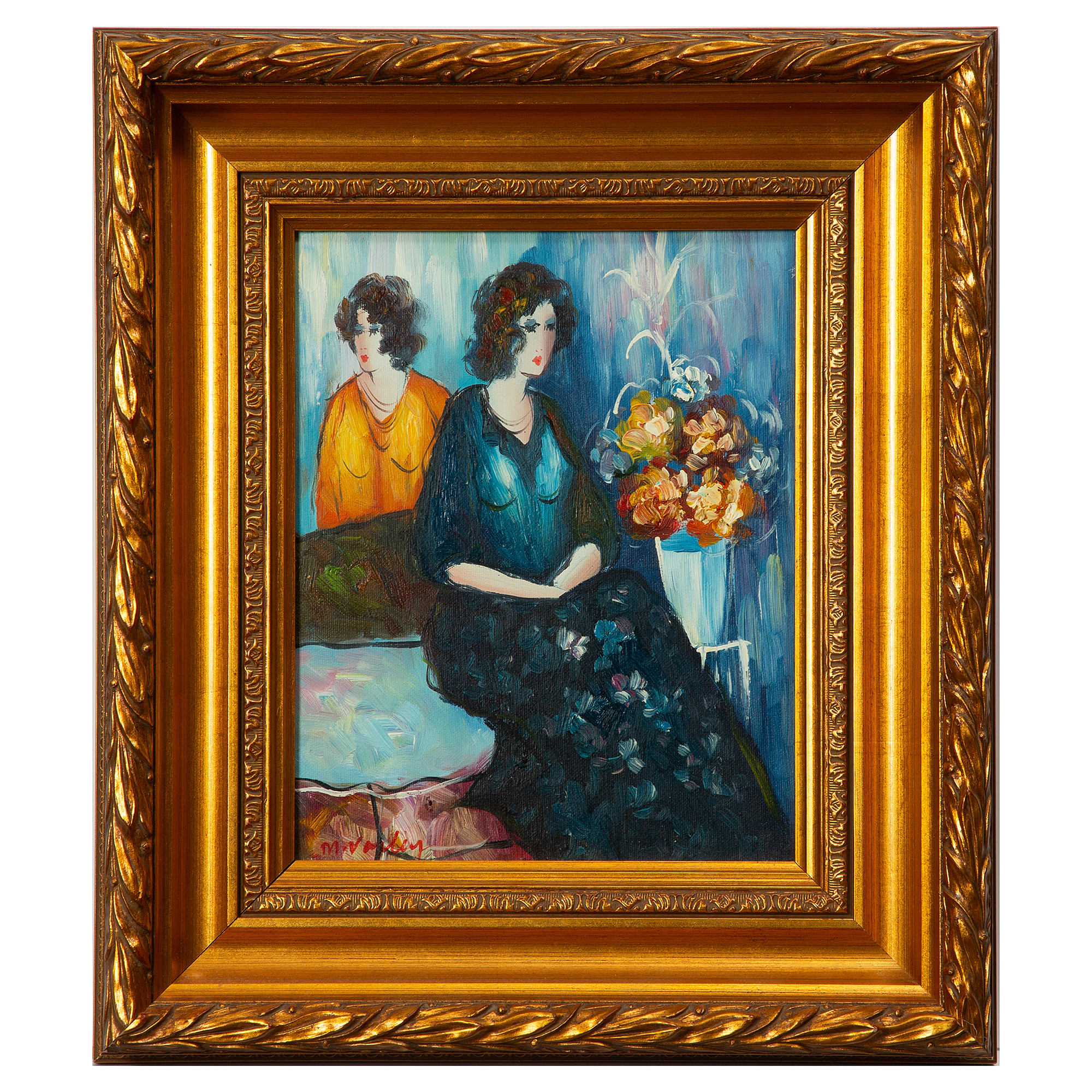 MARY VARLEY. "Kvinnoporträtt" Olja på duk, signerad M. Varley. | Barnebys