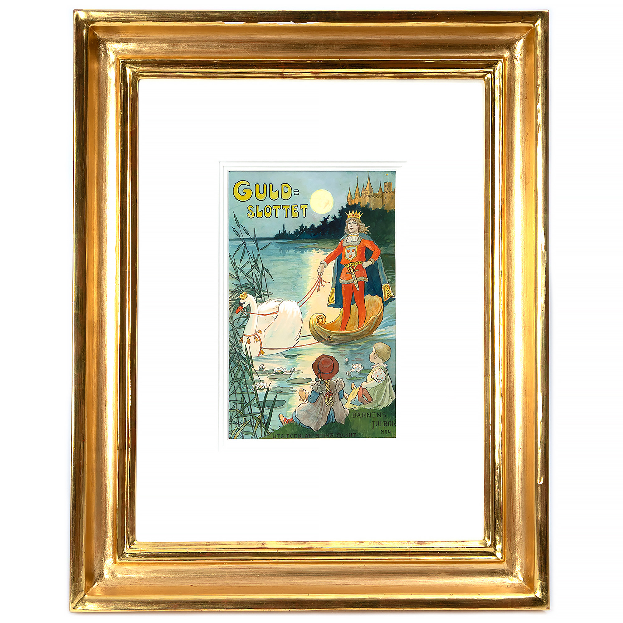 JENNY NYSTRÖM. Guldslottet, Prins på svanfärd, barnens julbok nr 4 ...
