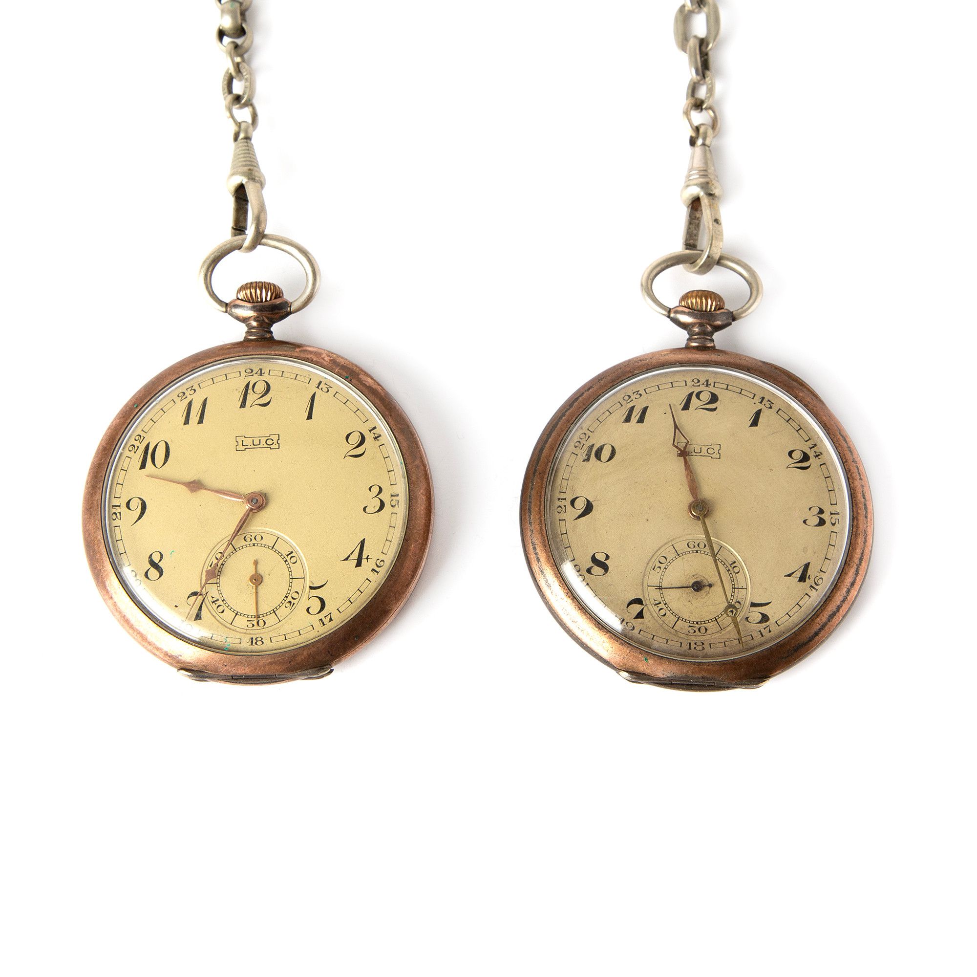 LUC (Lucien U. Chopard), fickur, 2 st, silver, Schweiz, 1920-tal ...