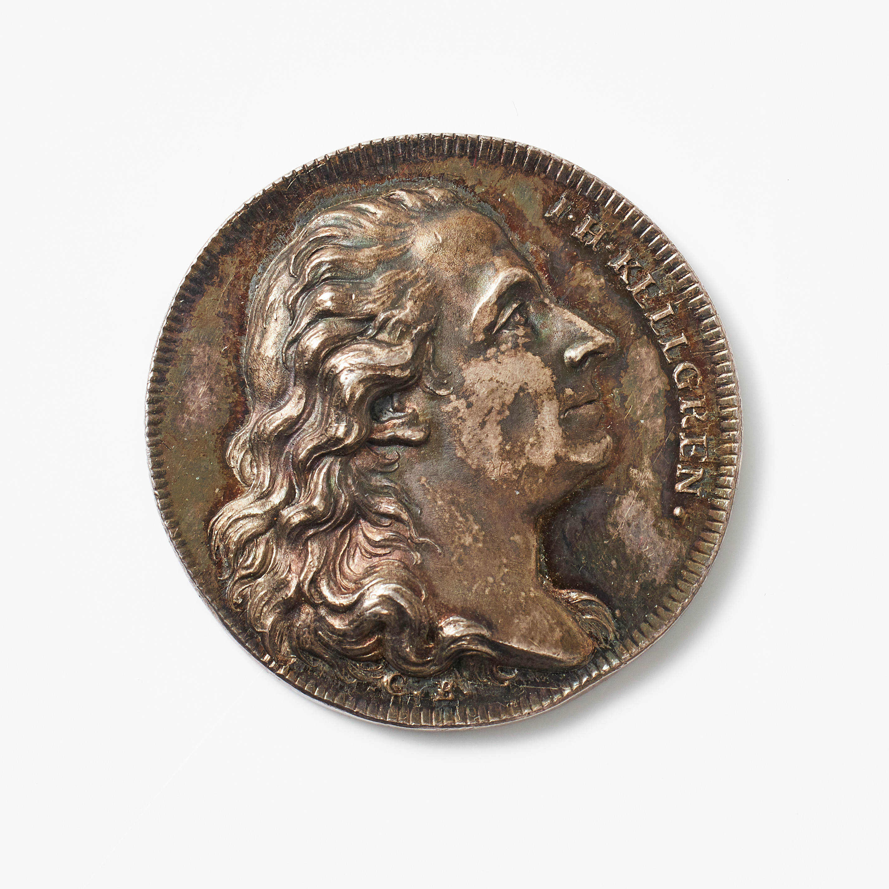 MINNESMEDALJ, silver, för Johan Henric Kellgren (1751-1795), graverad ...