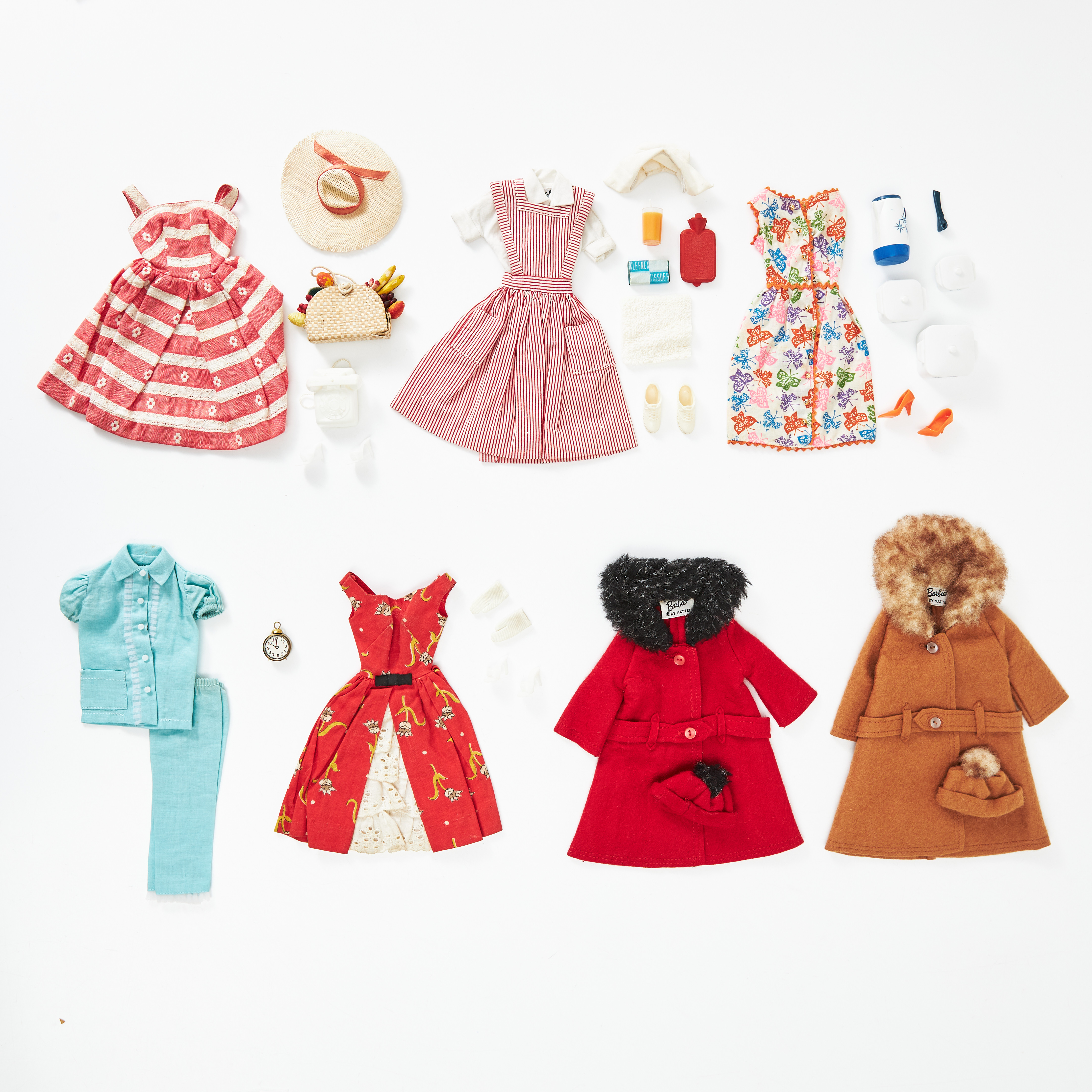 BARBIE, Outfits (7), #819 It´s Cold Outside (2), #889 Candy Striper ...