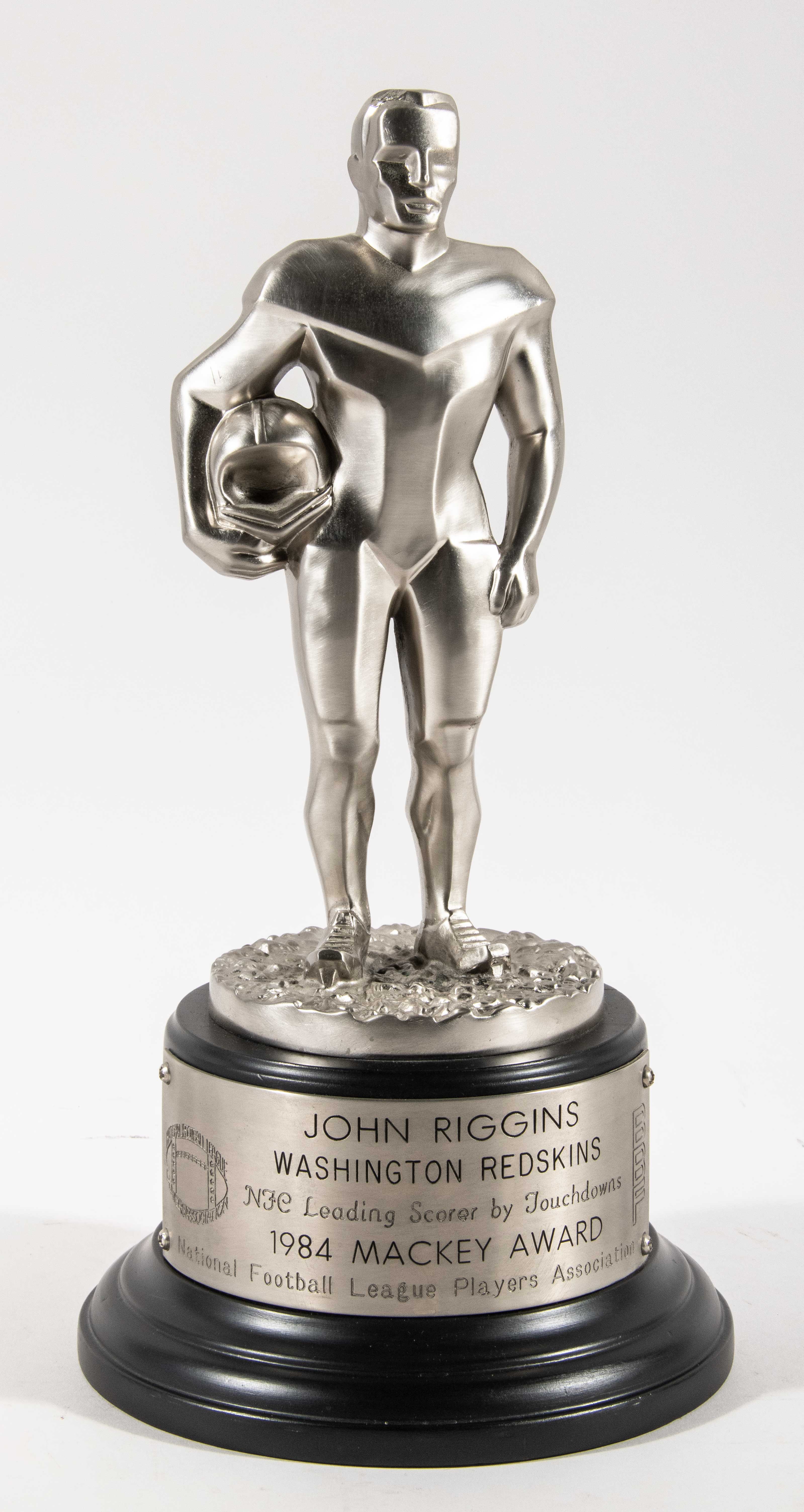 1984 John Riggins "NFC Leading Scorer By Touchdowns" " Mackey Award ...