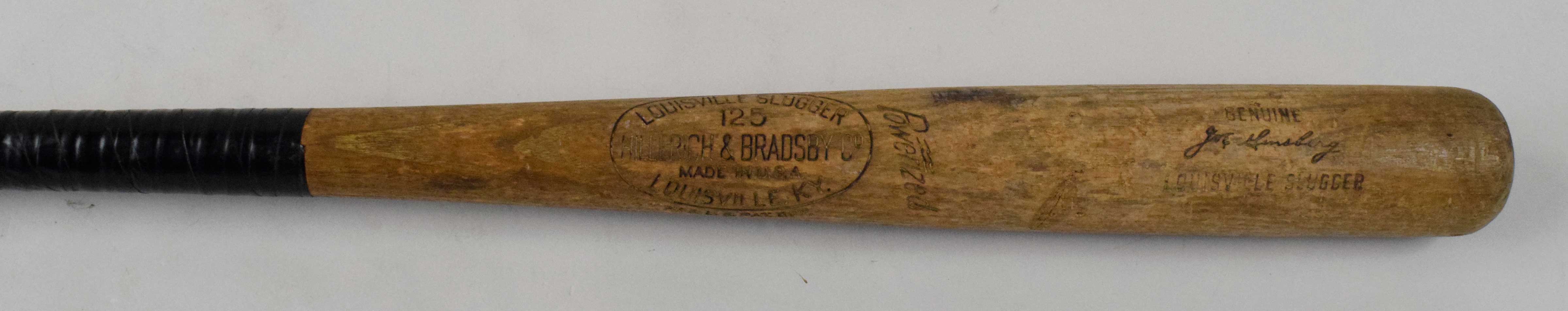 Joe Ginsberg professional model baseball bat c.1950s | Barnebys