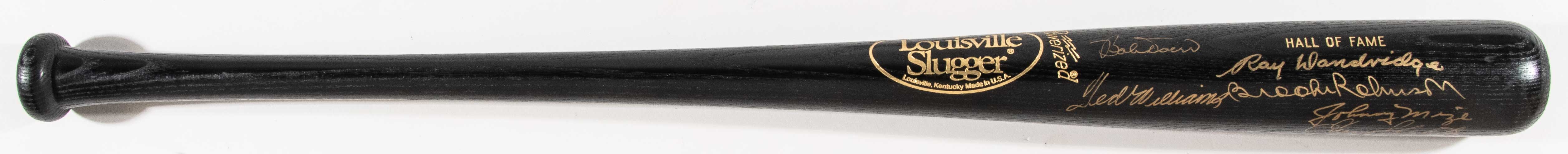 Hall Of Famers multi-signed baseball bat from the Williams Estate ...