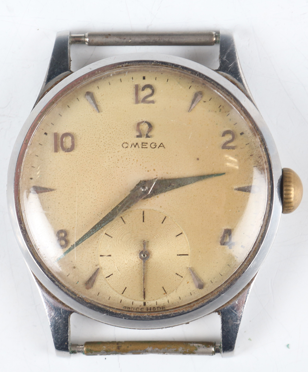 An Omega stainless steel circular cased gentleman's wristwatch, Ref ...