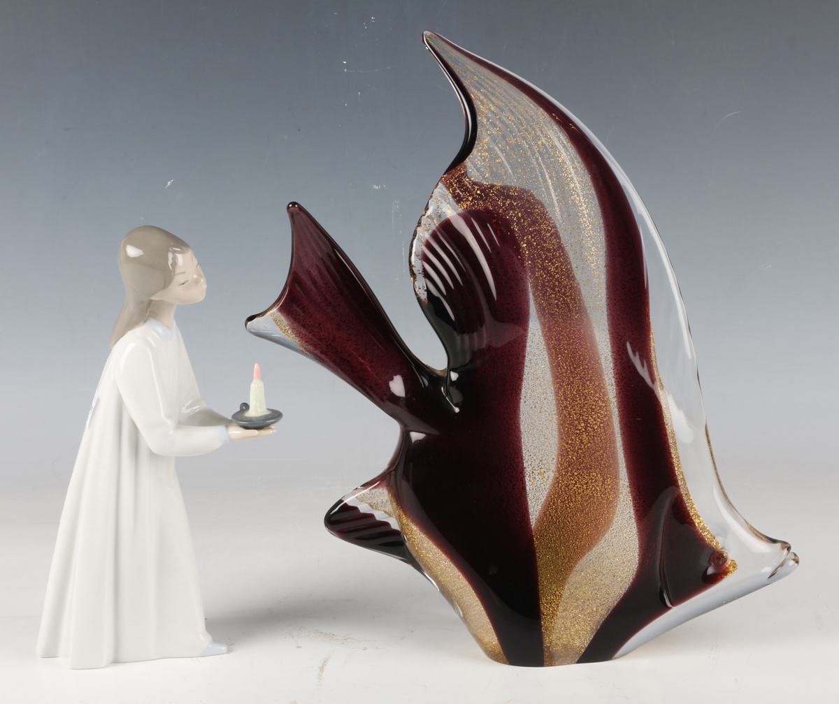 A Marcolin glass fish, mid to second half 20th century, the clear ...