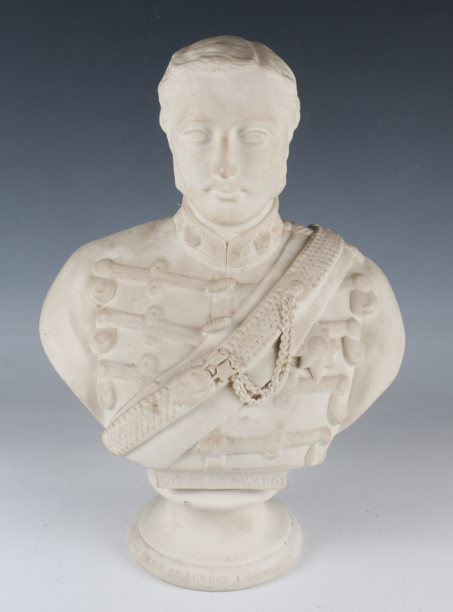 An Art Union of London Parian bust of Albert Edward, Prince of Wales ...
