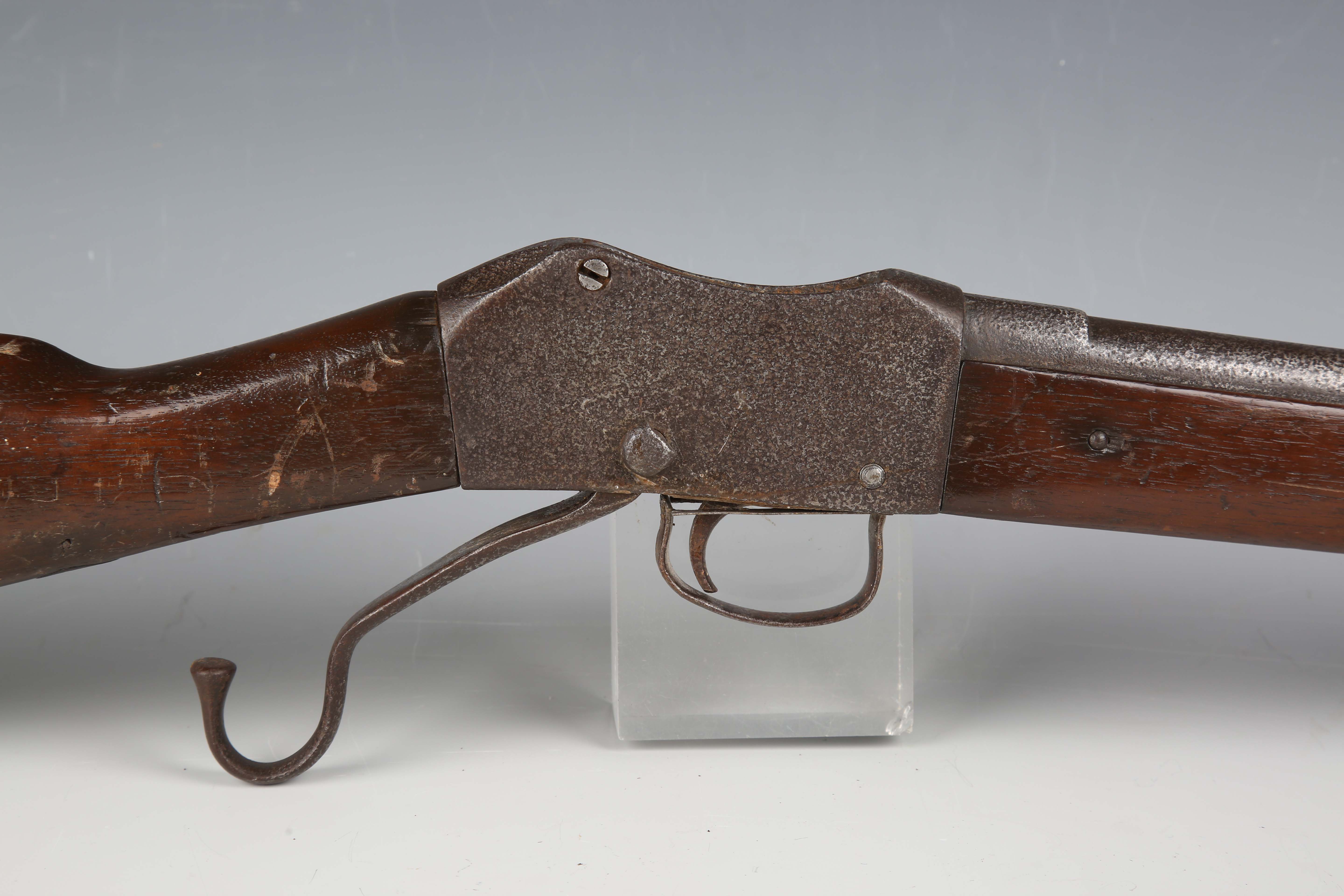 A Martini-Henry single-shot breech-loading lever-action rifle with ...