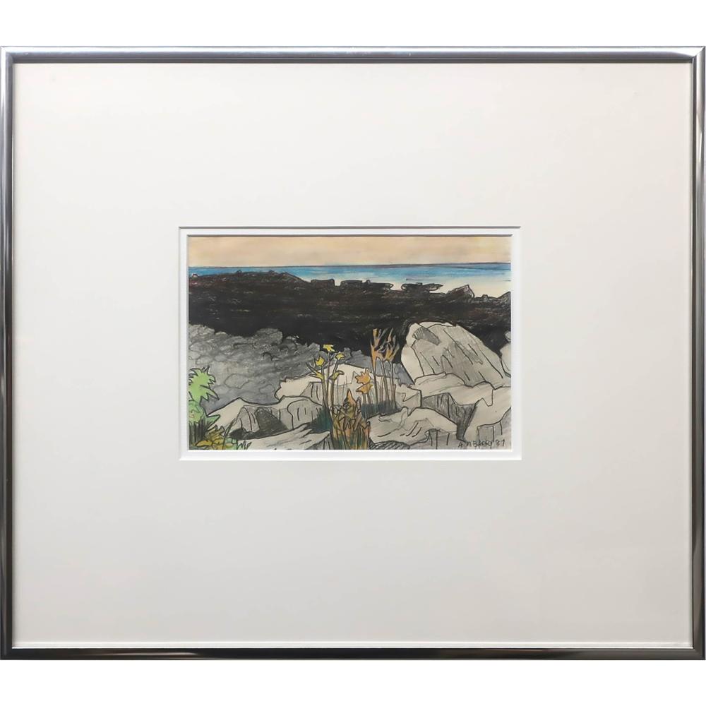 ANNE MEREDITH BARRY, OSA, RCA (CANADIAN, 1932-2003), BEACH NEAR ...