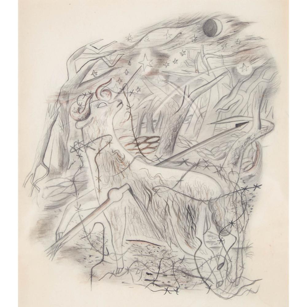 David Jones (1894-1974), THE VICTIM: DRAWING FOR TAILPIECE TO IN ...