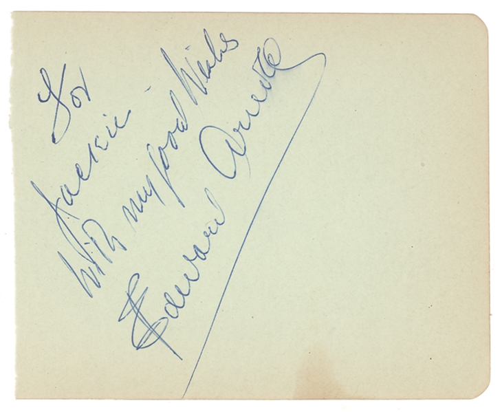 Collection of Leading Actors Signed Pieces – Edward Arnold, Frank ...