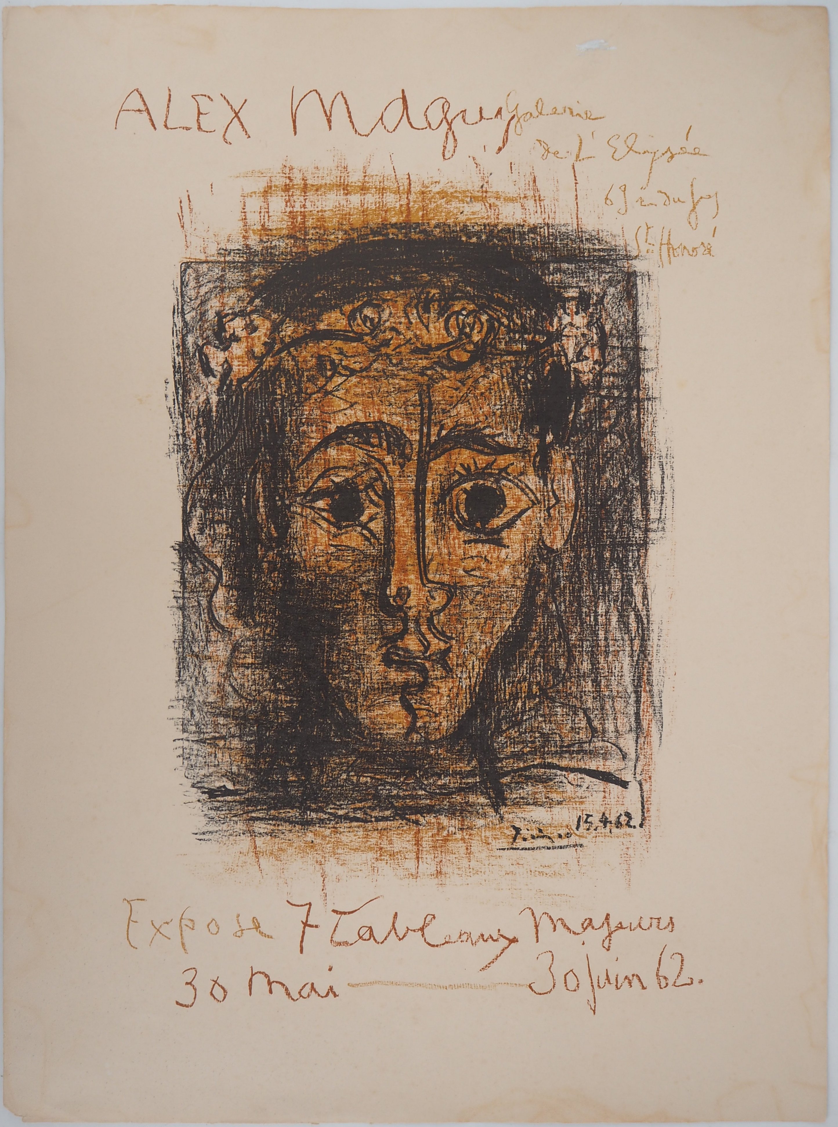 Pablo PICASSO - Alex Maguy, 1962 - Lithographie originale signée | Barnebys