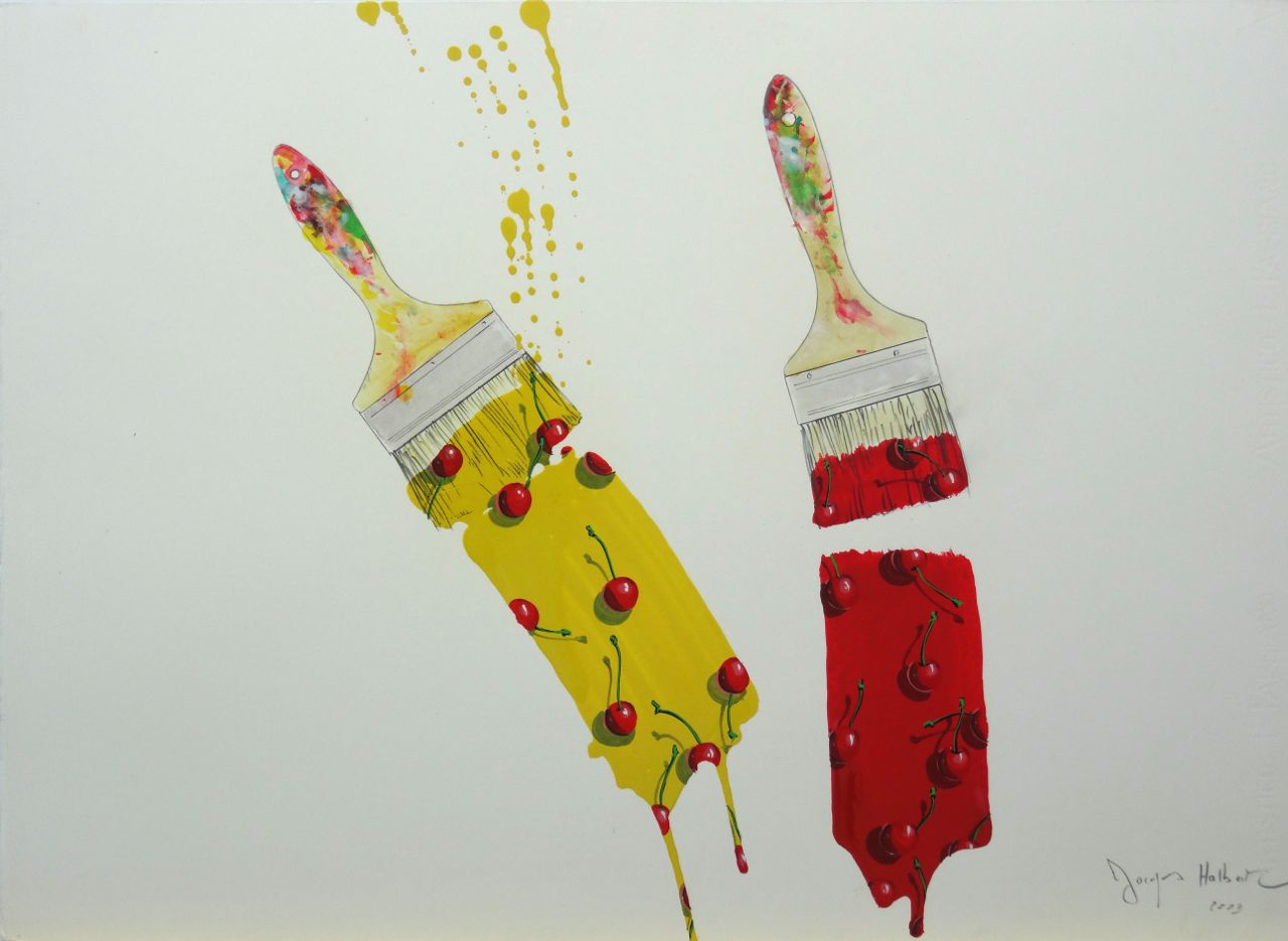 Jacques HALBERT - Who’s Afraid of Yellow and Red, 2003 - Acrylique ...