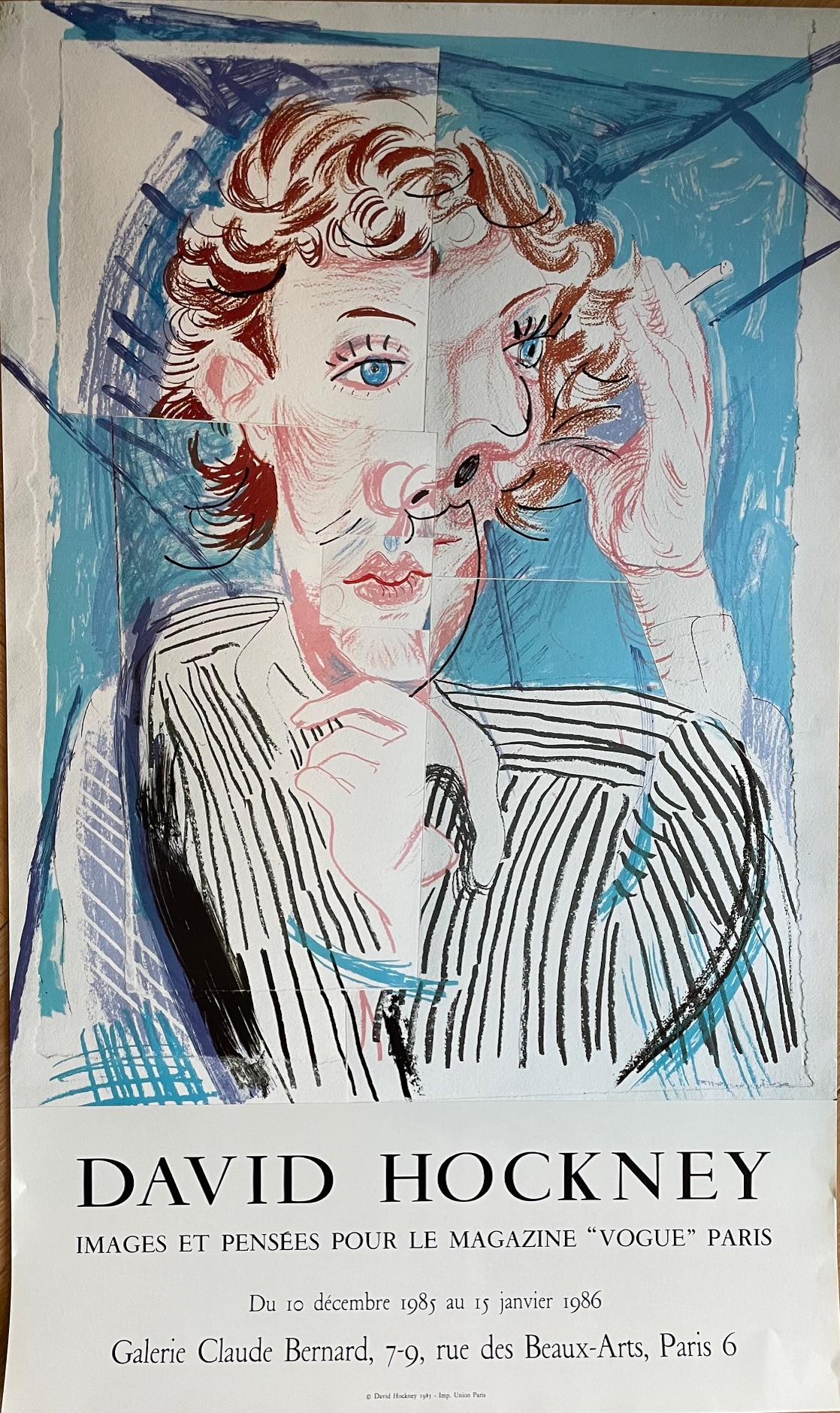 David Hckney, Images et pensées pour le magazine Vogue, Paris - 1985 ...