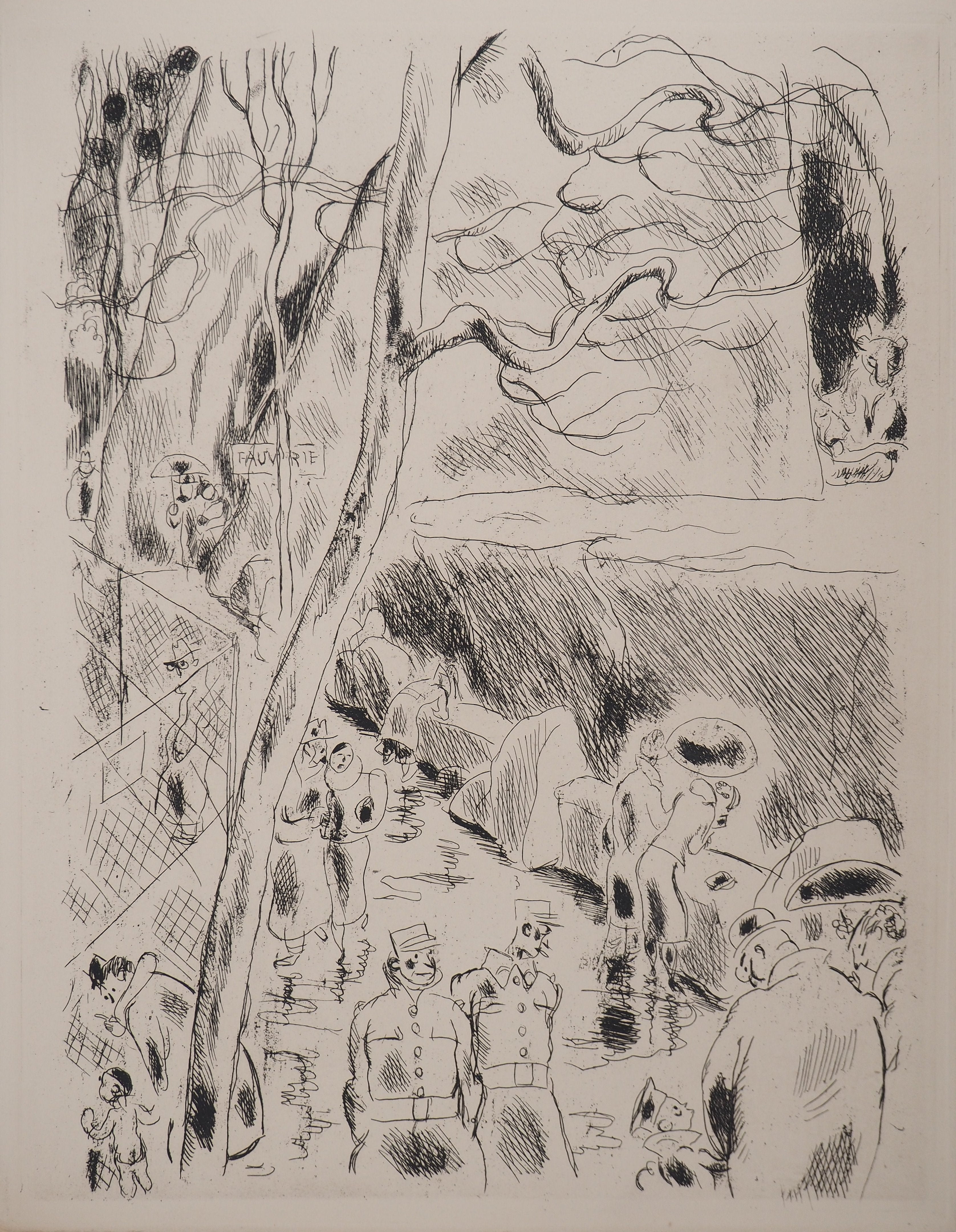 Gus BOFA : Fauverie au Jardin des Plantes, Gravure originale | Barnebys