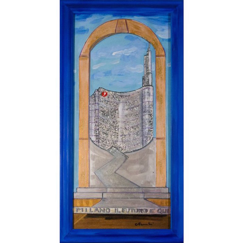 Carlo Massimo FRANCHI - Milan le futur est là - techniques mixtes ...