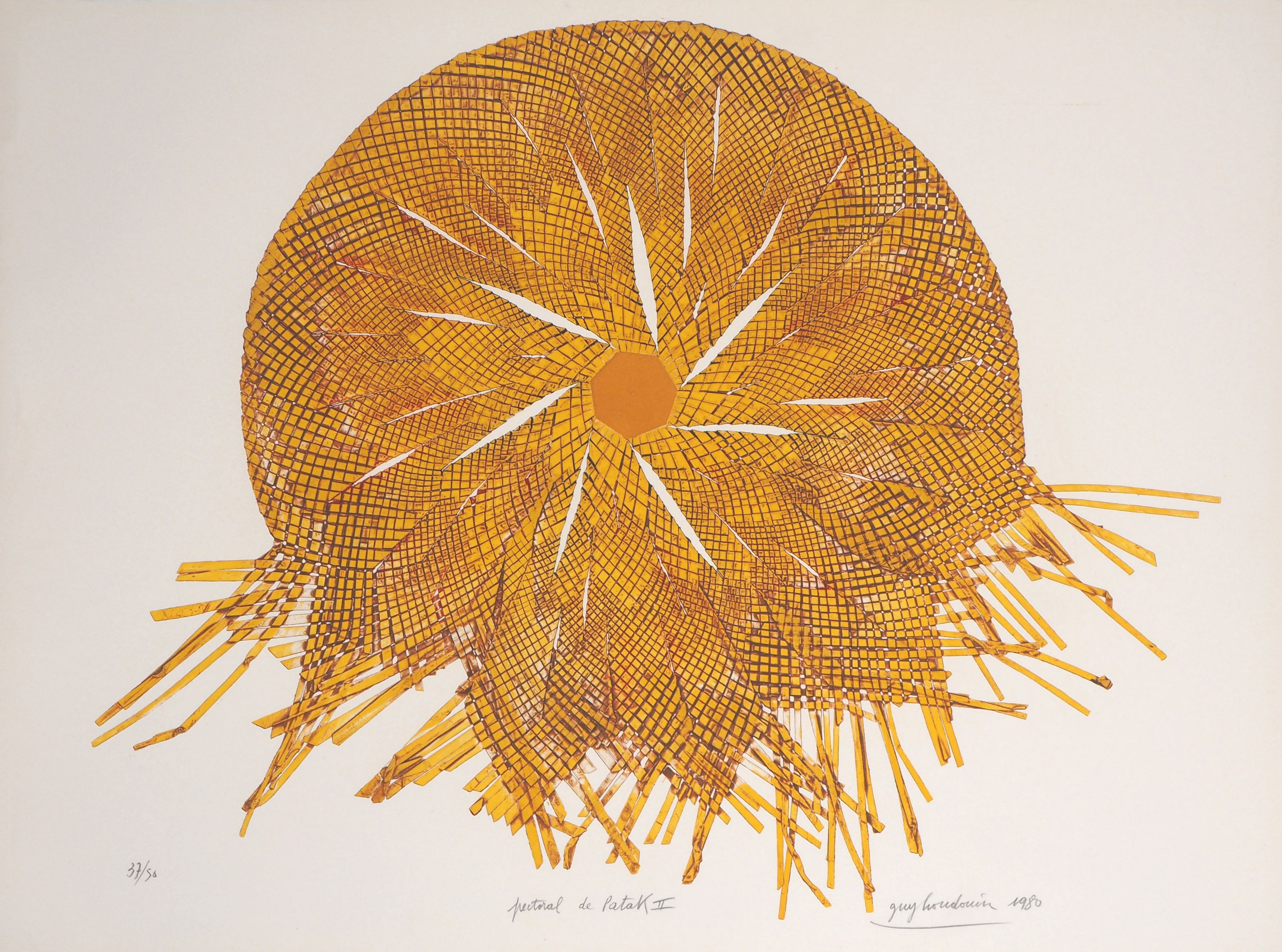 Guy HOUDOUIN : Pectoral de Patak II - Gravure originale signée | Barnebys