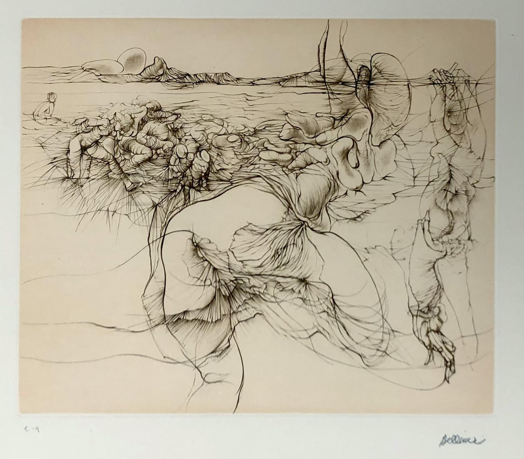 Hans BELLMER - Rencontre a l’ile de Ré, 1970, Eau-forte et aquatinte ...