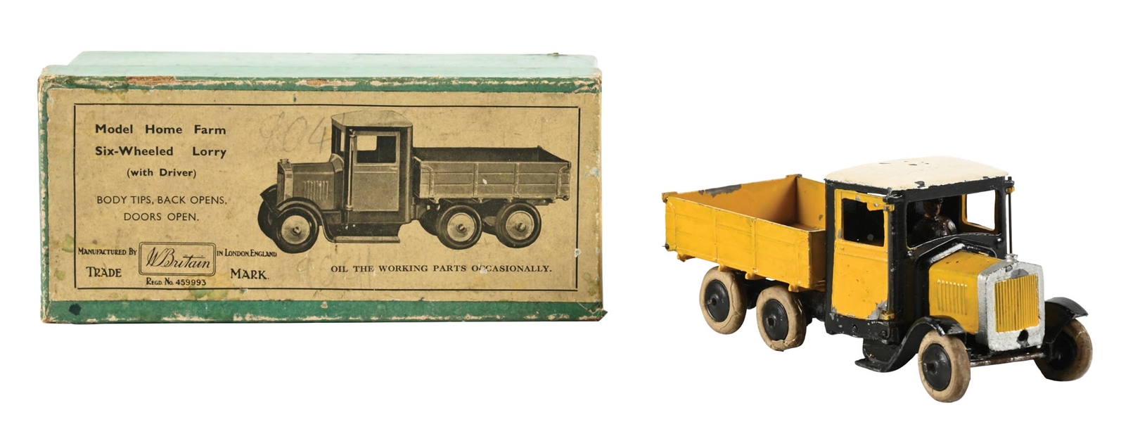 W. BRITAIN'S MODEL HOME FARM SIX-WHEELED LORRY SET NO. 60F | Barnebys