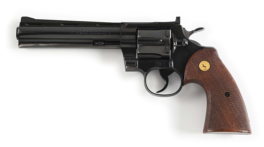 (C) COLT PYTHON .357 MAGNUM DOUBLE ACTION REVOLVER WITH ORIGINAL BOX ...