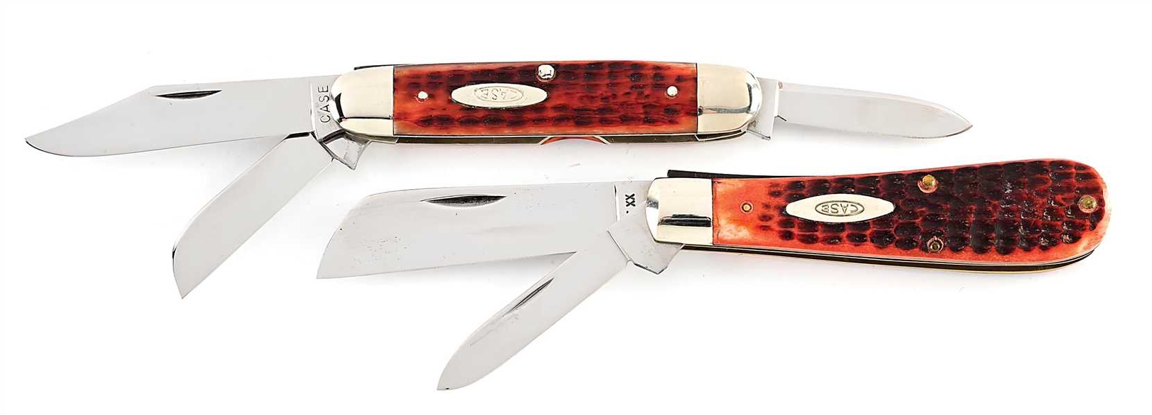 LOT OF 2: CASE XX USA 6217 LOOM FIXER AND CASE XX 6345-1/2 CATTLEMAN ...