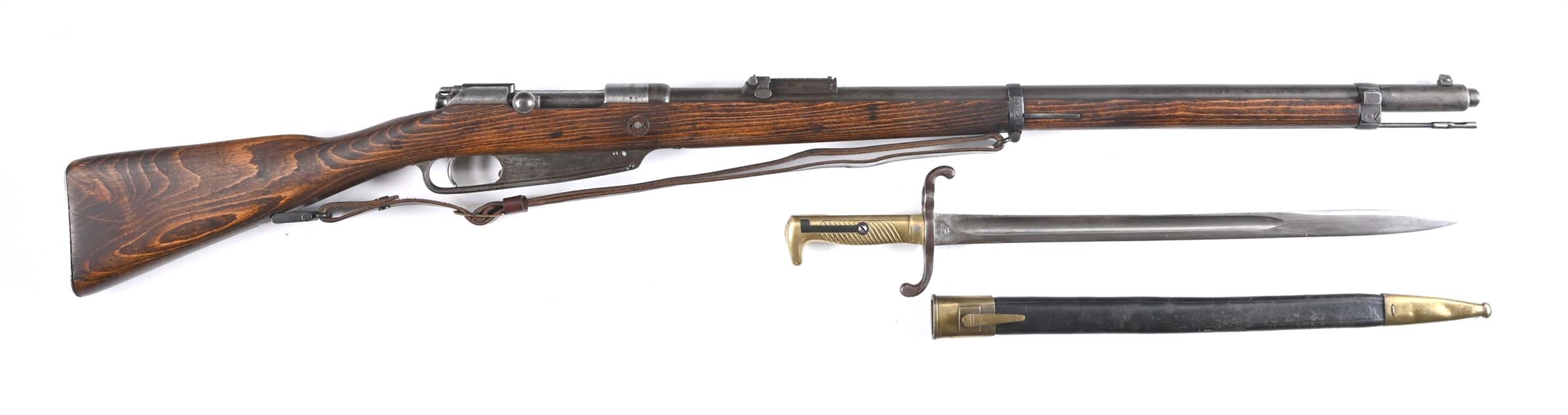 (A) UNIT MARKED GEWEHR MODEL 1888 COMMISSION BOLT ACTION RIFLE WITH ...