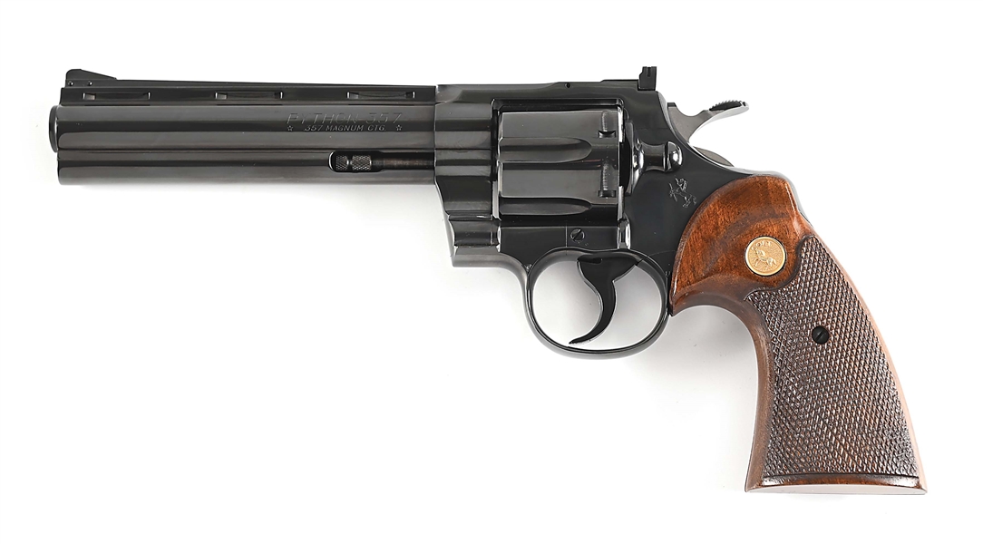(C) COLT PYTHON .357 MAGNUM DOUBLE ACTION REVOLVER (1966). | Barnebys