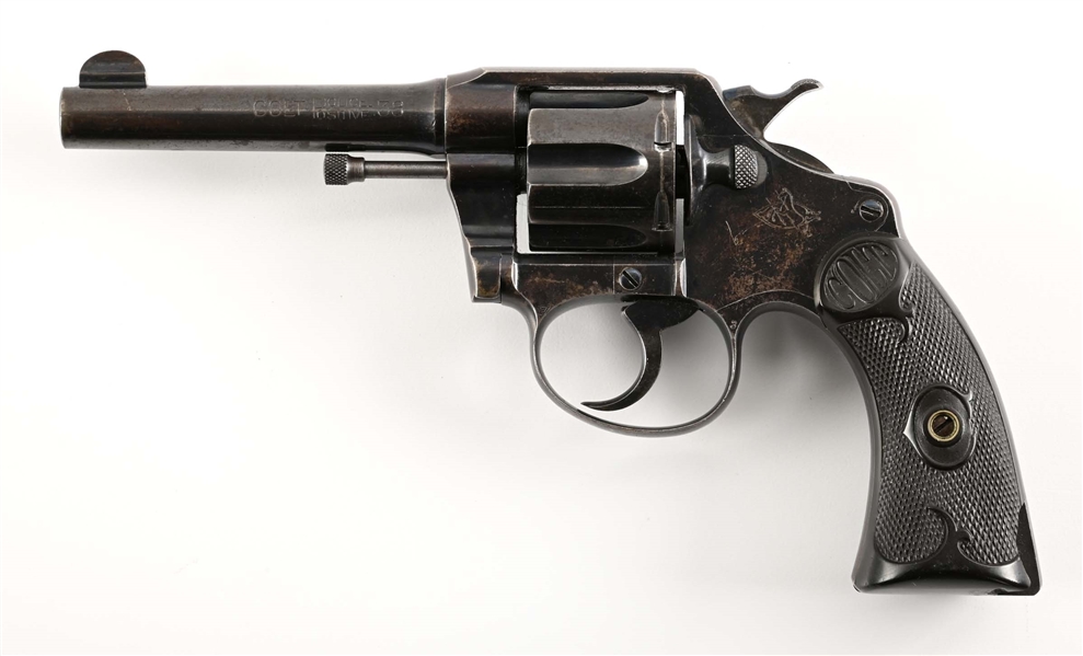 (C) COLT POLICE POSITIVE .38 COLT DOUBLE ACTION REVOLVER (1910). | Barnebys