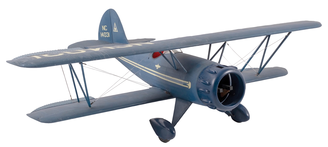 BALSA WOOD & PAPER MACHE MODEL AIRPLANE W/ WING NO. 14031 | Barnebys