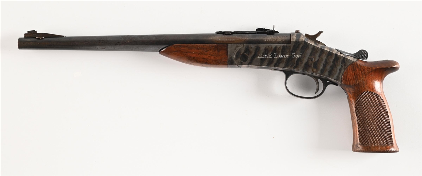 (C) HARRINGTON & RICHARDSON HANDY GUN SINGLE SHOT PISTOL IN .22 LR ...
