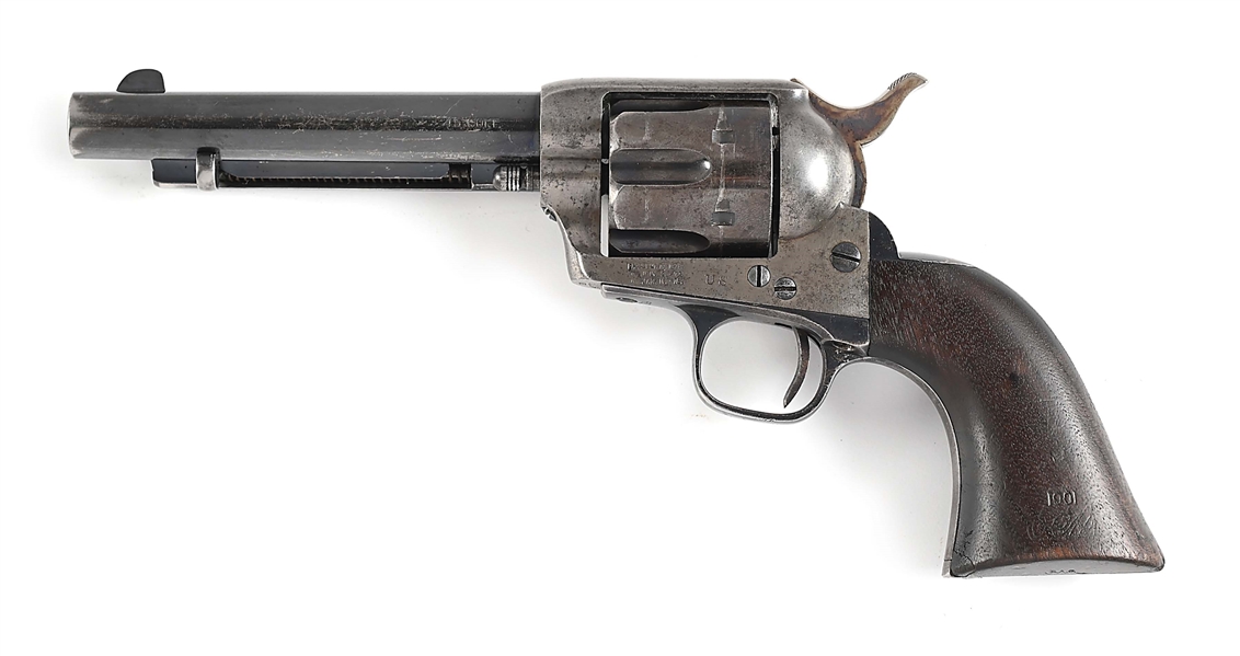(A) FINE COLT ARTILLERY MODEL SINGLE ACTION ARMY REVOLVER WITH KOPEC LETTER. | Barnebys