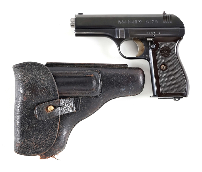 (C) NAZI MARKED CZ MODEL 27 .32 ACP SEMI-AUTOMATIC PISTOL WITH HOLSTER ...