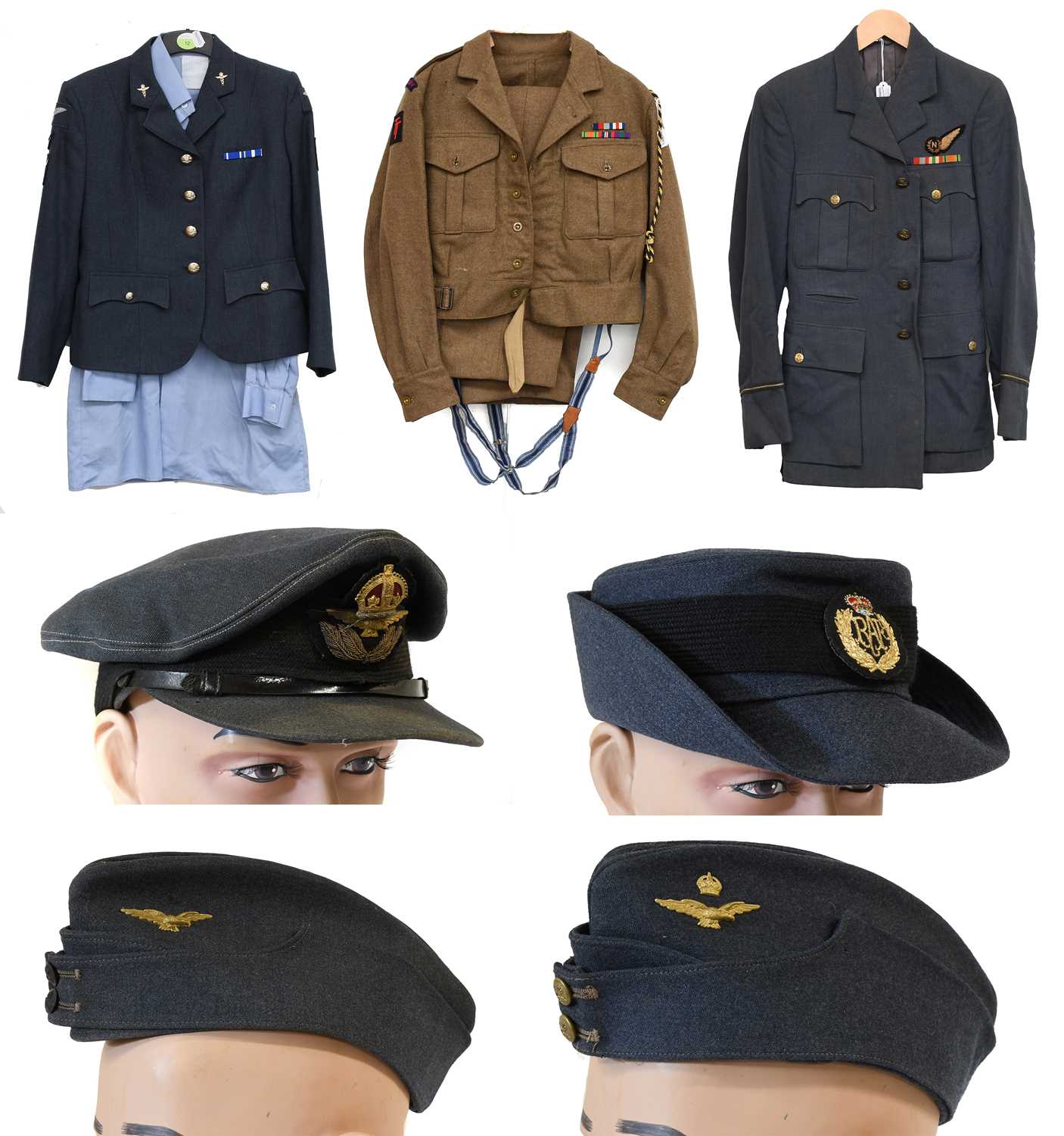 A Second World War RAF Pilot Officer's Uniform, a Pre-1952 Army ...