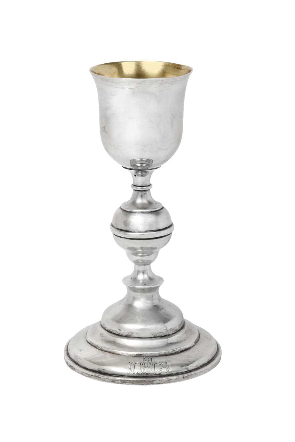 A Victorian Irish Silver-Gilt Chalice Maker's Mark Worn, C?, Dublin ...
