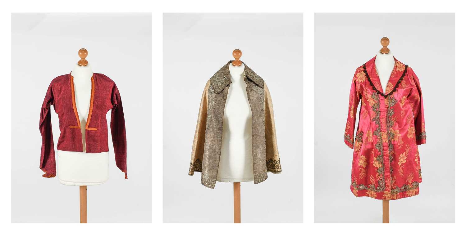 18th Century Cream Silk Ecclesiastical Capelet, Early 20th Century ...