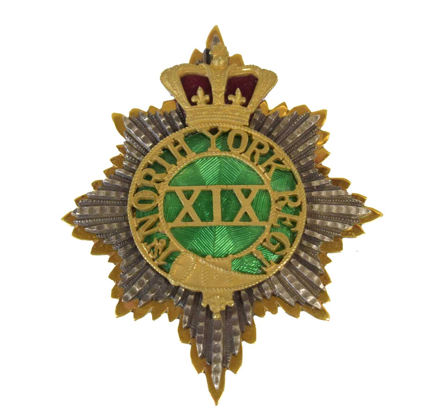 A Regency Shako Plate to an Officer 19th Foot (1st North York Regiment ...