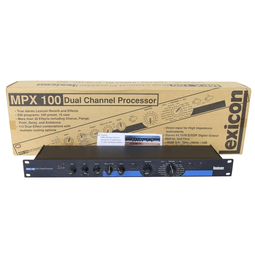 Lexicon MPX 100 dual channel processor, made in China, ser. ... | Barnebys