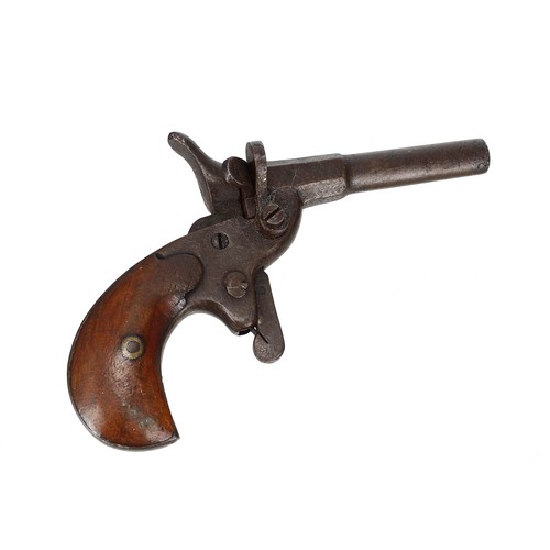 19th century postman's dog scarer pistol, with wooden grips ... | Barnebys