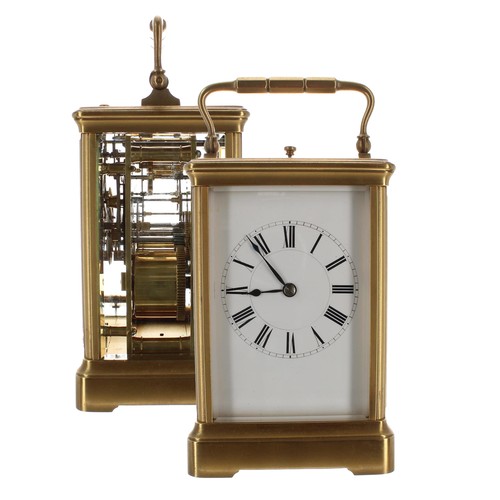 Henri Jacot repeater carriage clock striking on a gong, the ... | Barnebys